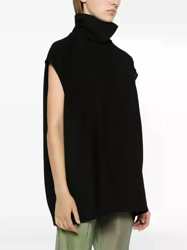 Rick Owens Roll-neck Crepe Top