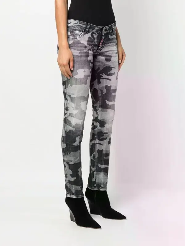 Dsquared2 Camouflage-print Skinny Jeans