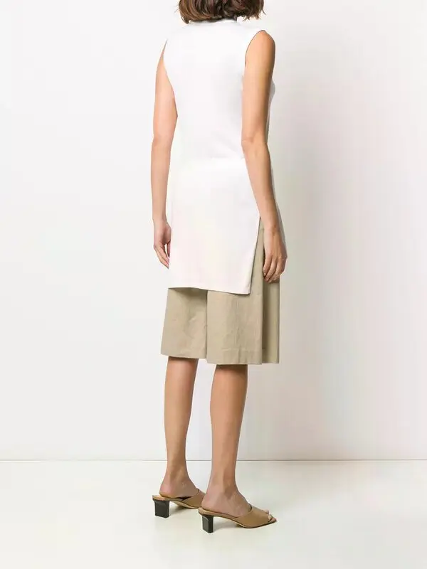 Malo Belted Knitted Tunic - Neutrals