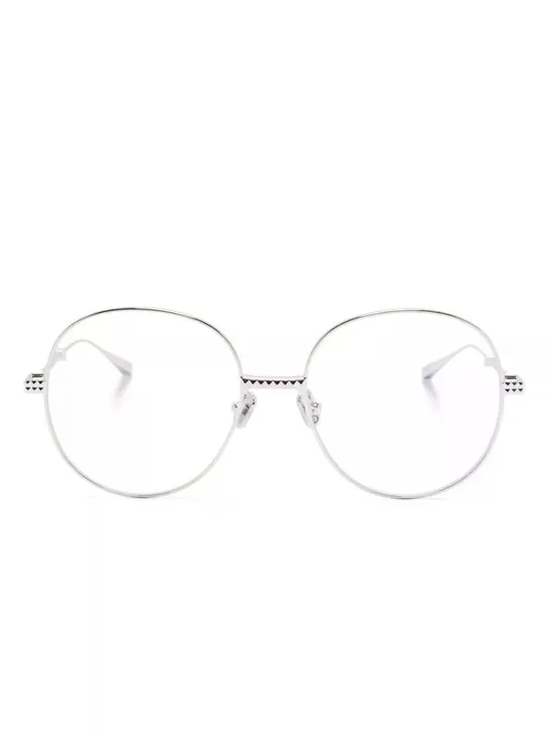Valentino Garavani V-stud Iii Glasses - Silver