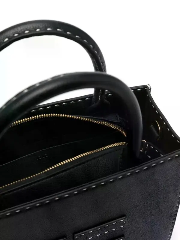 Elisabetta Franchi Contrasting-topstitching Tote Bag