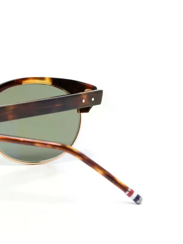 Thom Browne Tortoiseshell Round-frame Sunglasses
