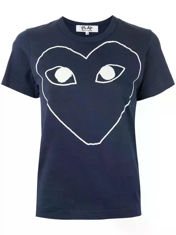 Play Comme Des Garcon Logo Print T-shirt