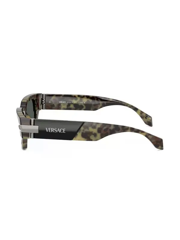 Versace Rectangle-frame Sunglasses - Green
