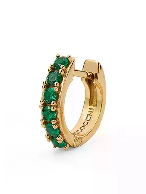 Emanuele Bicocchi Crystal-embellished Hoop Earring - Gold