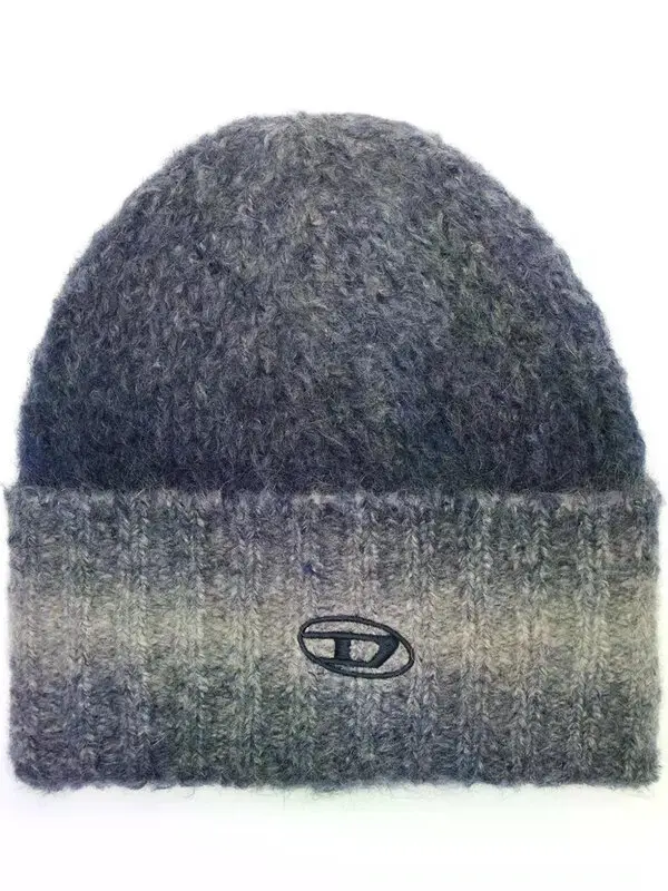 DIESEL® Logo-embroidered Beanie - Blue
