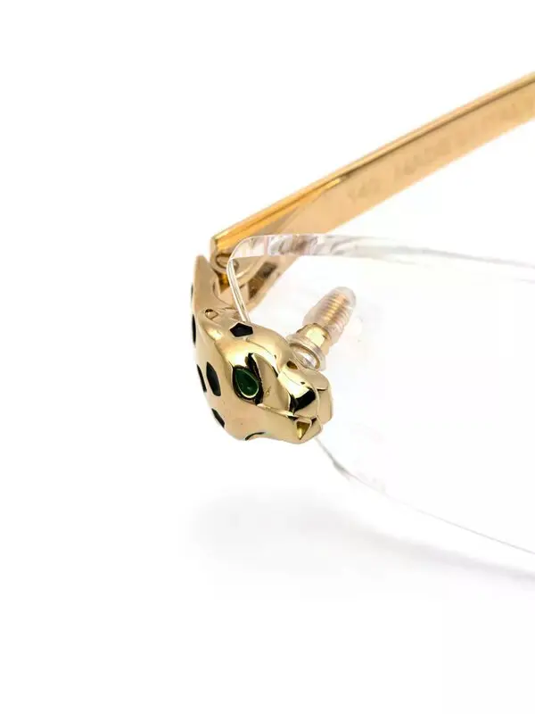Cartier Rectangle-frame Rimless Glasses
