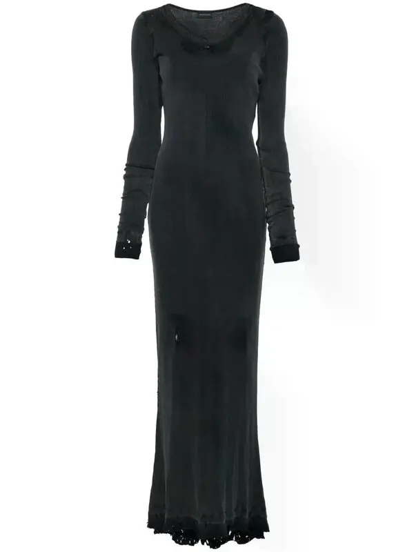 Balenciaga Distressed Maxi Dress