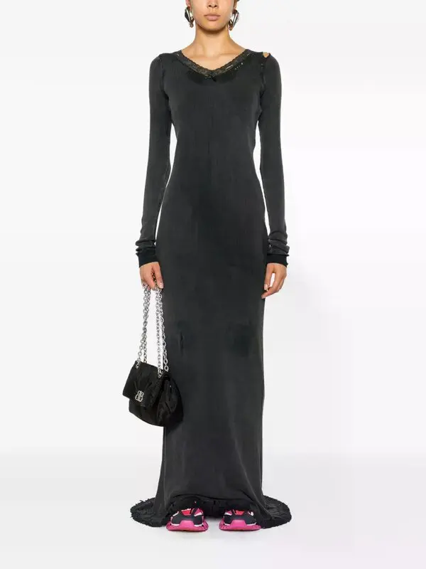 Balenciaga Distressed Maxi Dress