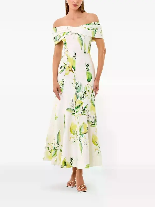 NICHOLAS Ariana Strapless Midi Dress