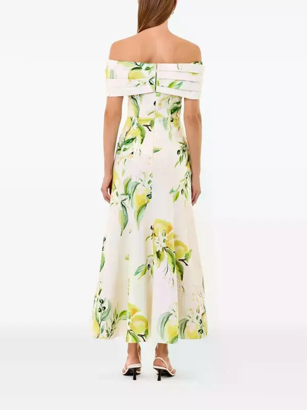 NICHOLAS Ariana Strapless Midi Dress