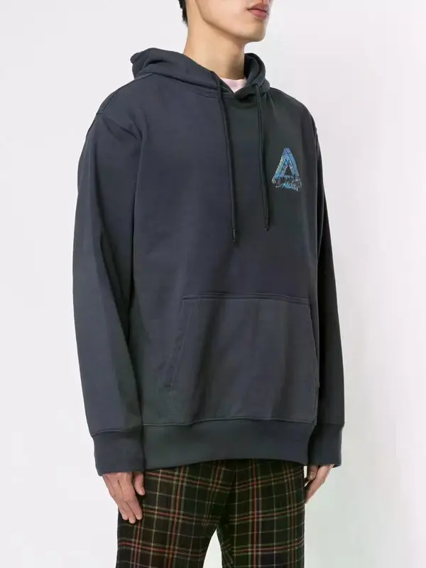 PALACE La Logo-print Hoodie - Blue