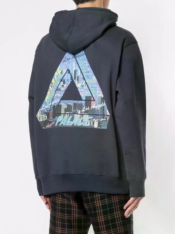 PALACE La Logo-print Hoodie - Blue