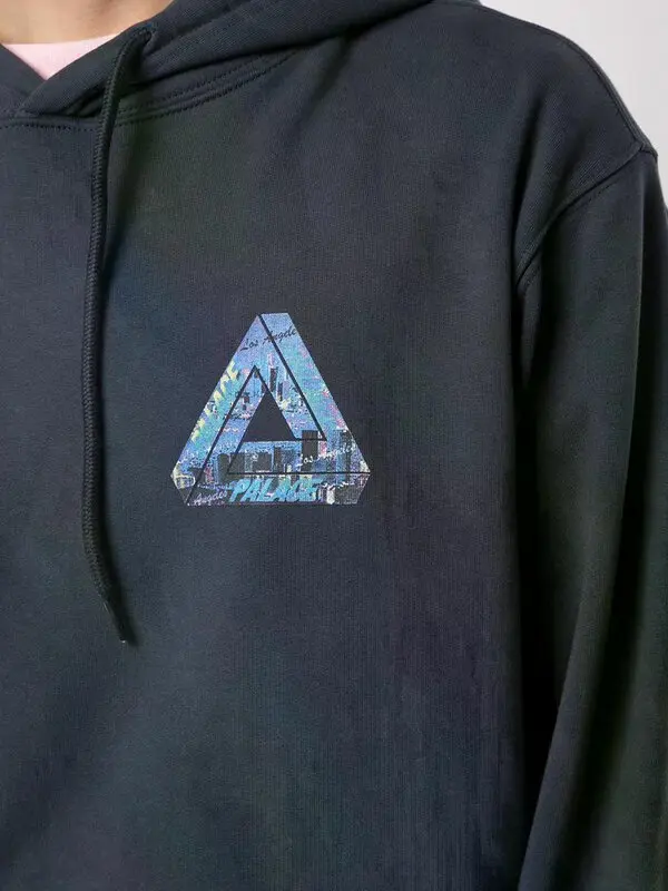 PALACE La Logo-print Hoodie - Blue