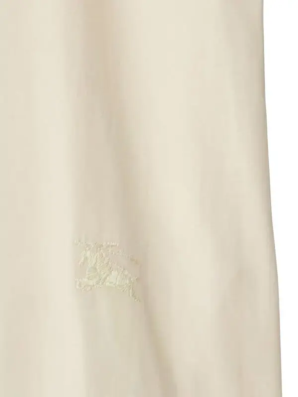 Burberry Belted Cotton Blend Shirt Dress