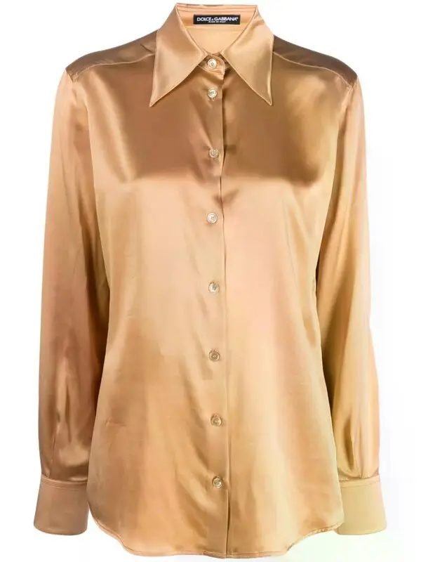 Dolce & Gabbana Satin-finish Silk Shirt