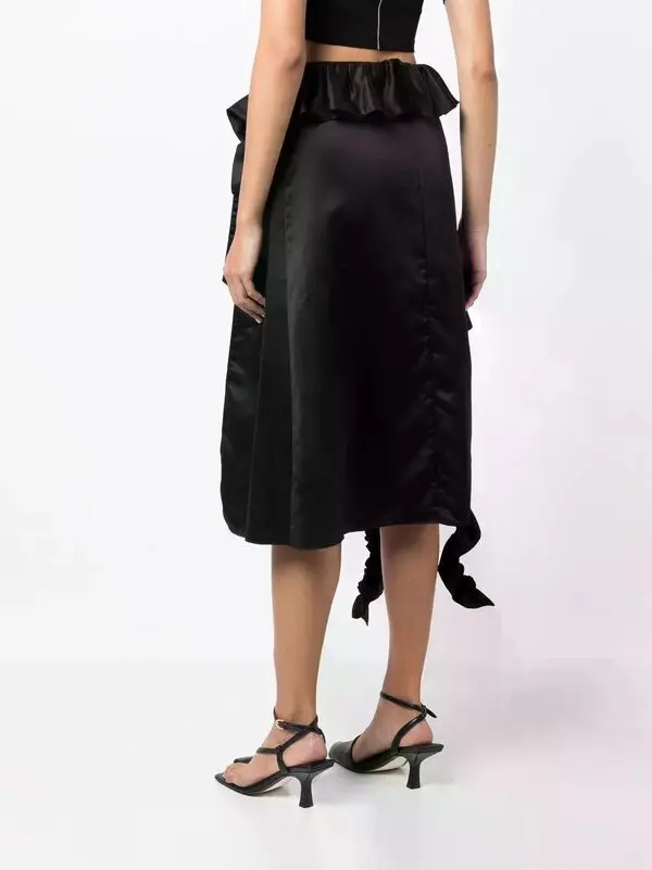 Rokh Ruffle-trim Midi Skirt