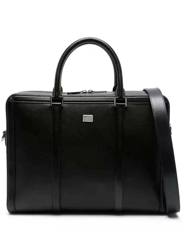 Dolce & Gabbana Leather Briefcase - Black