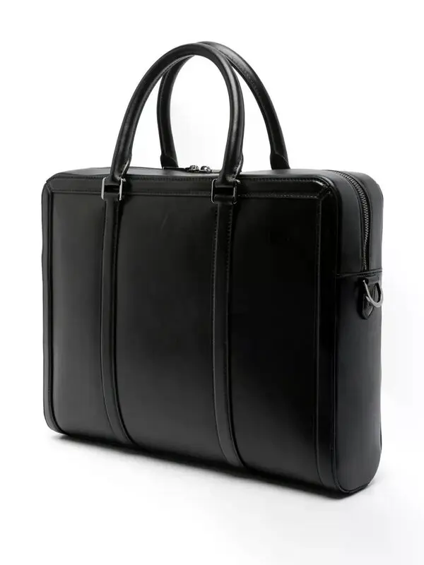 Dolce & Gabbana Calfskin Briefcase With Branded Tag