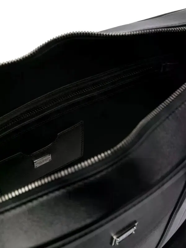 Dolce & Gabbana Calfskin Briefcase With Branded Tag
