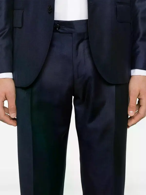 LARDINI Brooch-detail Suit - Blue