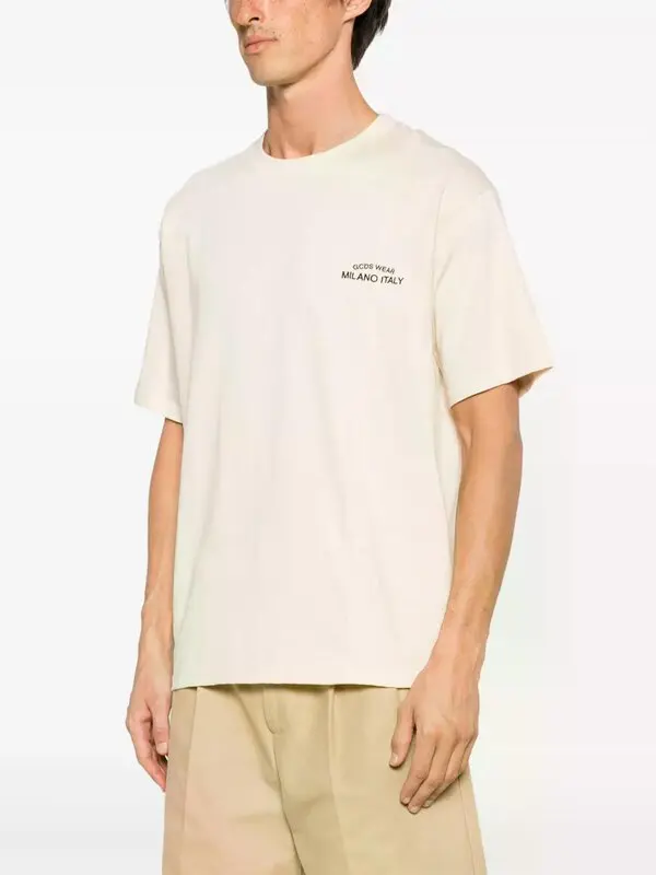 Gcds Embroidered-logo Cotton T-shirt
