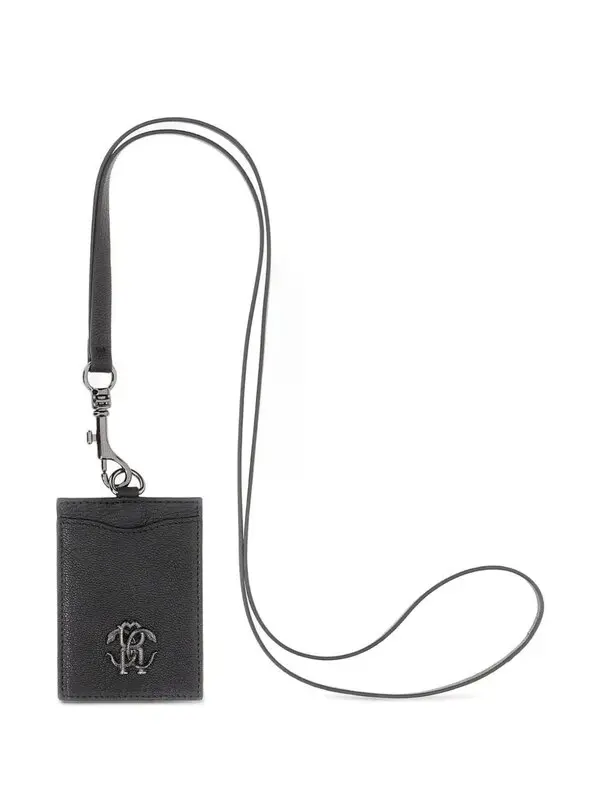 Roberto Cavalli Logo-plaque Card Holder - Black