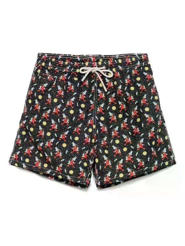 MC2 SAINT BARTH Disney Lighting Swim Shorts - Black