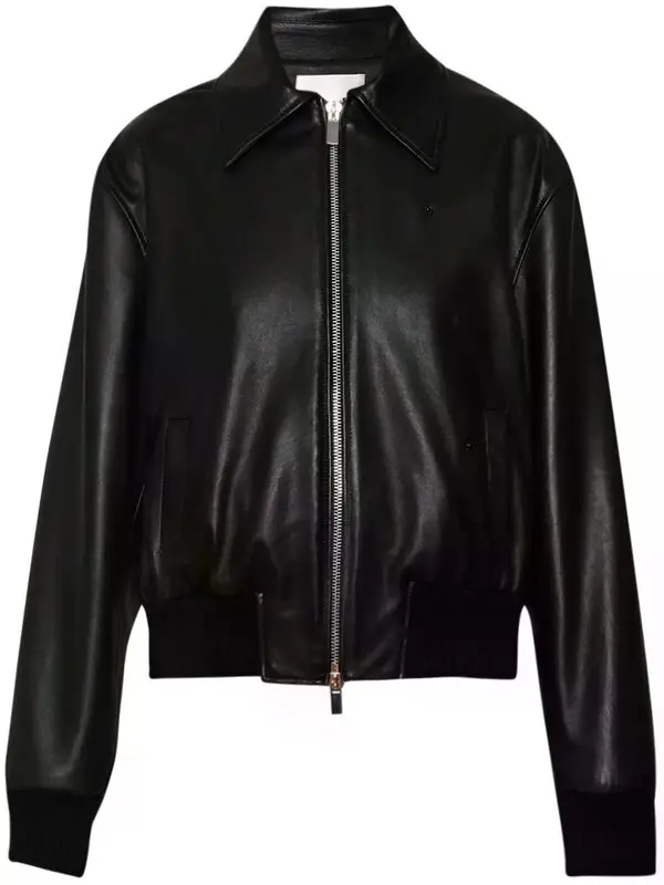 Christopher Esber Leather Bomber Jacket