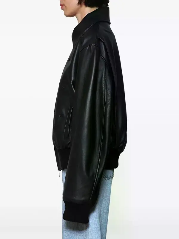 Christopher Esber Leather Bomber Jacket