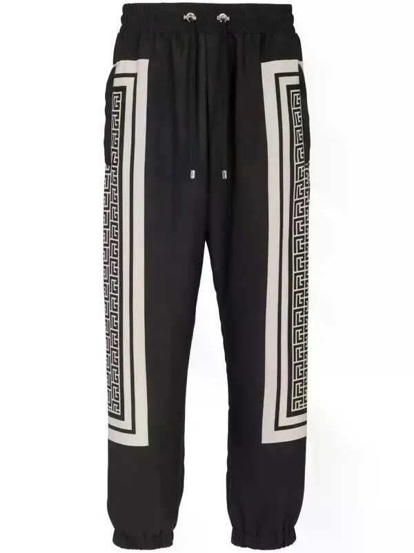Balmain Monogram-scarf Drawstring Track Pants