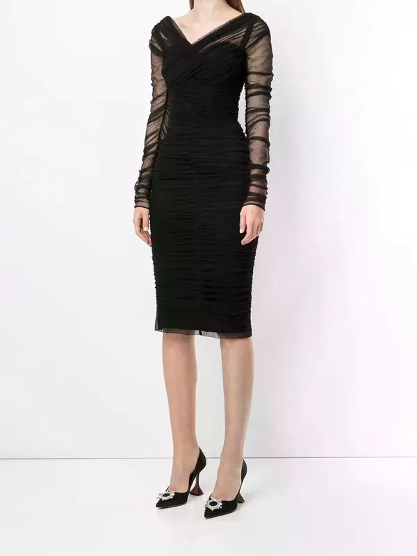 Dolce & Gabbana Draped Midi Dress