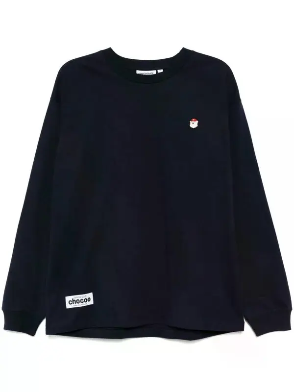 CHOCOOLATE Logo-patch T-shirt - Blue