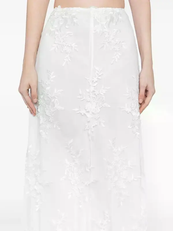 MACGRAW Calligraphy" Lace Maxi Skirt