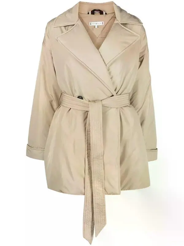 Tommy Hilfiger Puffer Jacket With Tie Fastening