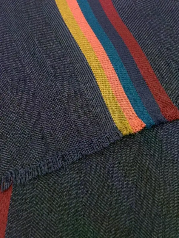 Paul Smith Striped Virgin Wool-blend Scarf