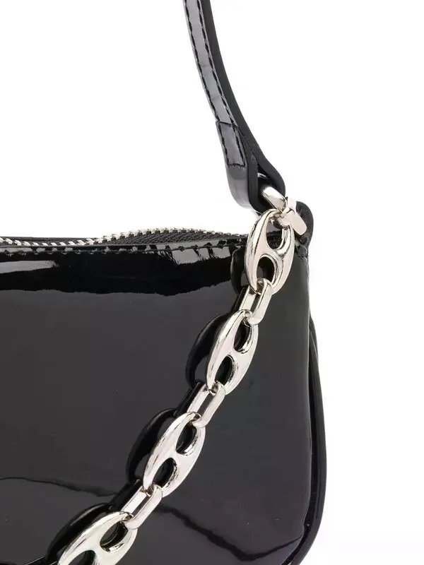 By Far Chain Strap Shoulder Bag - Black