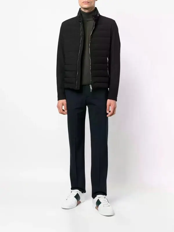 MOORER Quilted Zip-up Jacket