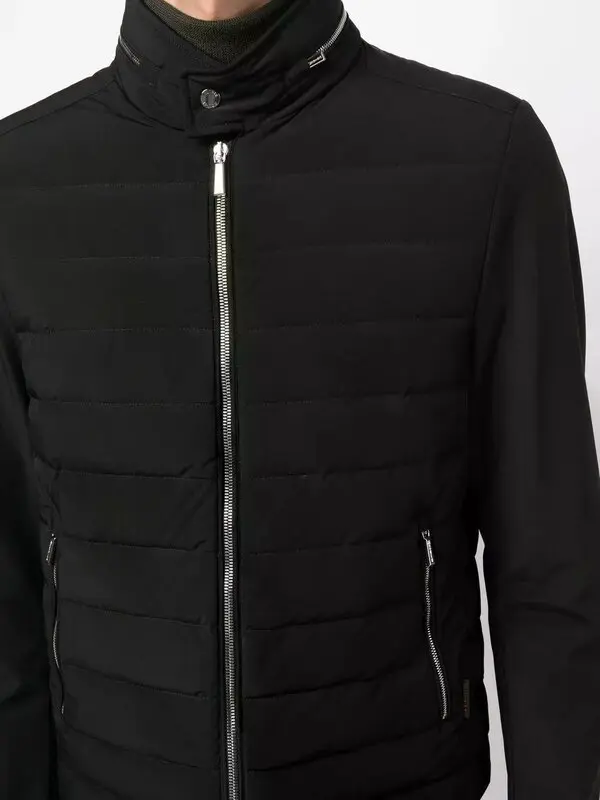 MOORER Quilted Zip-up Jacket