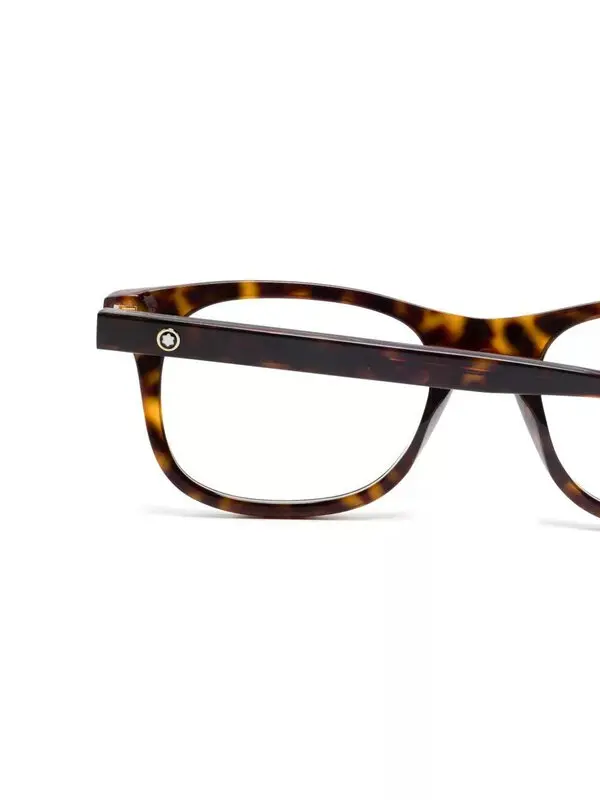 Montblanc Rectangle-frame Glasses - Brown