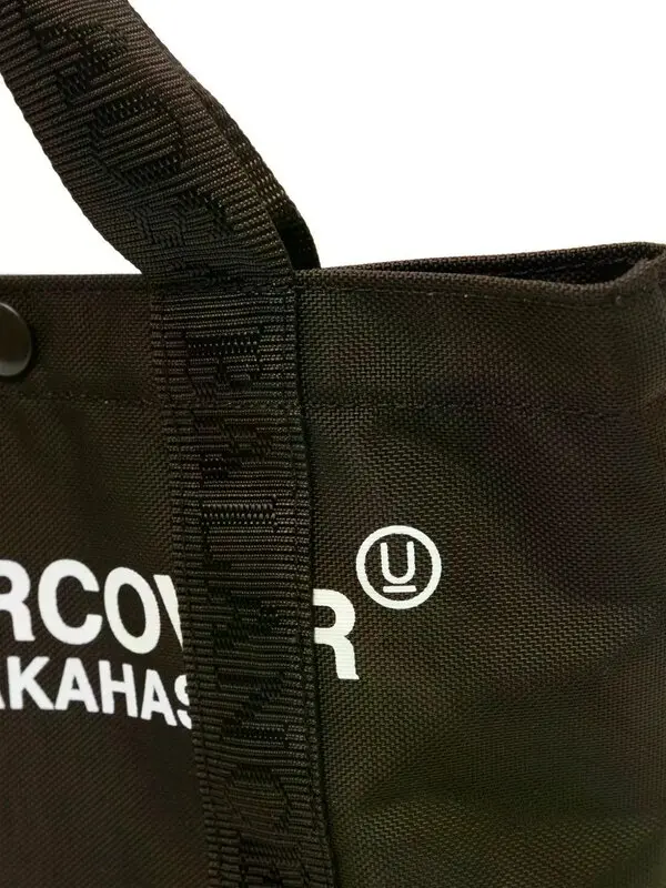 Undercover Logo-print Canvas Tote Bag - Brown