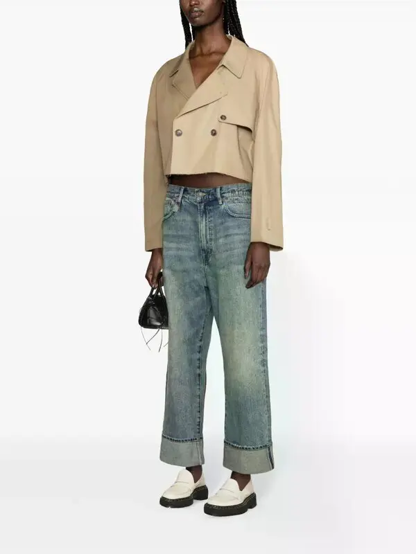 MAISON MARGIELA Colour-block Cropped Jacket