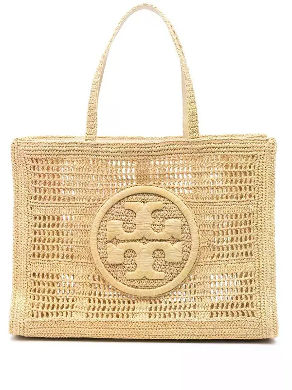 Tory Burch Ella Crochet Tote Bag - Neutrals