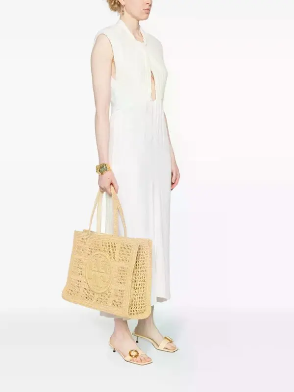 Tory Burch Ella Crochet Tote Bag - Neutrals