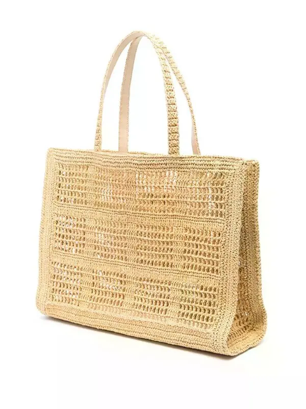 Tory Burch Ella Crochet Tote Bag - Neutrals