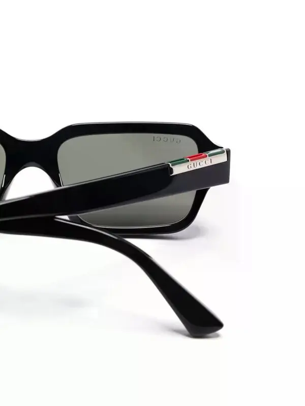 Gucci Rectangle-frame Sunglasses - Black