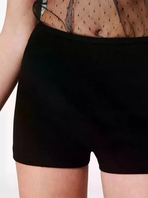 TWINSET Fitted Fine-knit Shorts