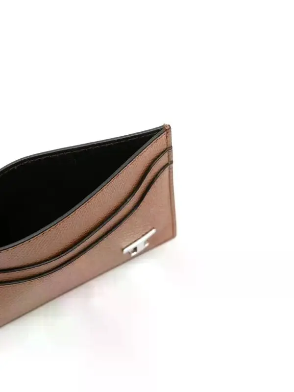 TOD'S Leather Cardholder - Brown