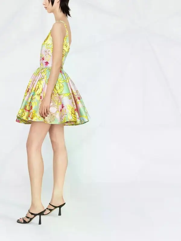 Philipp Plein Baroque Pattern-print Mini Dress