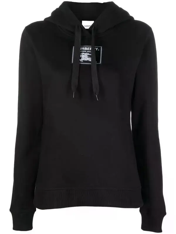 Burberry Logo-patch Pullover Hoodie